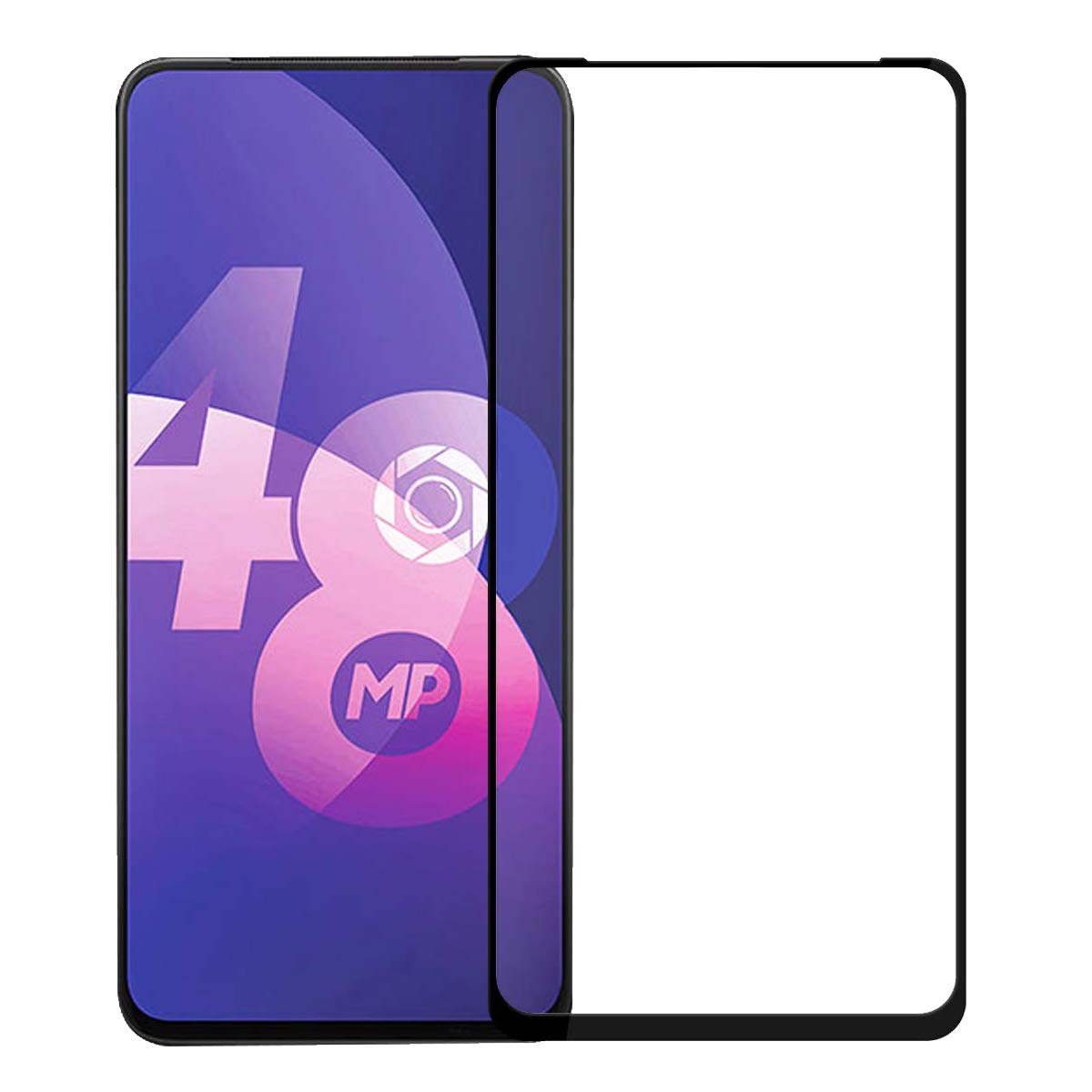 [2 Packs] Screen Protector for Oppo Reno2 Z,Full Coverage Tempered Glass HD Clear Screen Guard for Oppo Reno2 Z