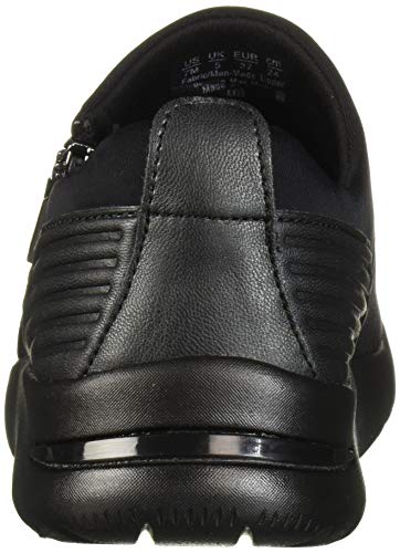 BZees womens Axis Sneaker, Black, 8 Wide US