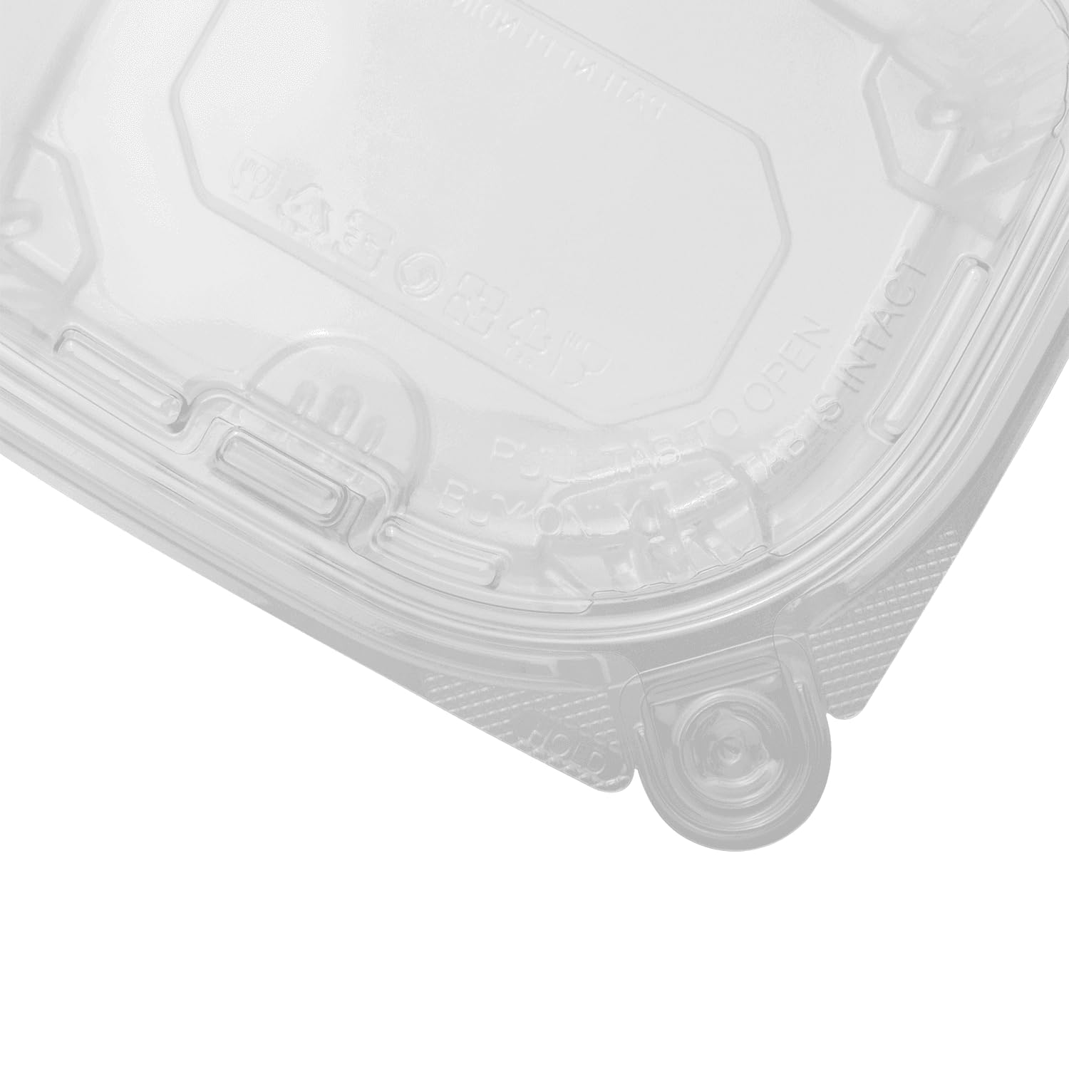Karat 16oz PET Tamper Resistant Hinged Deli Container with Lid - 200 ct