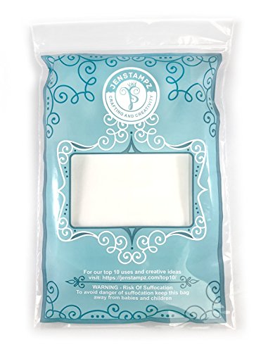 - 100 - Flat Glassine Wax Paper Bags - 5 1/2" x 7 3/4" or 5.5" x 7.75" - Includes JenStampz Top 10 - Large