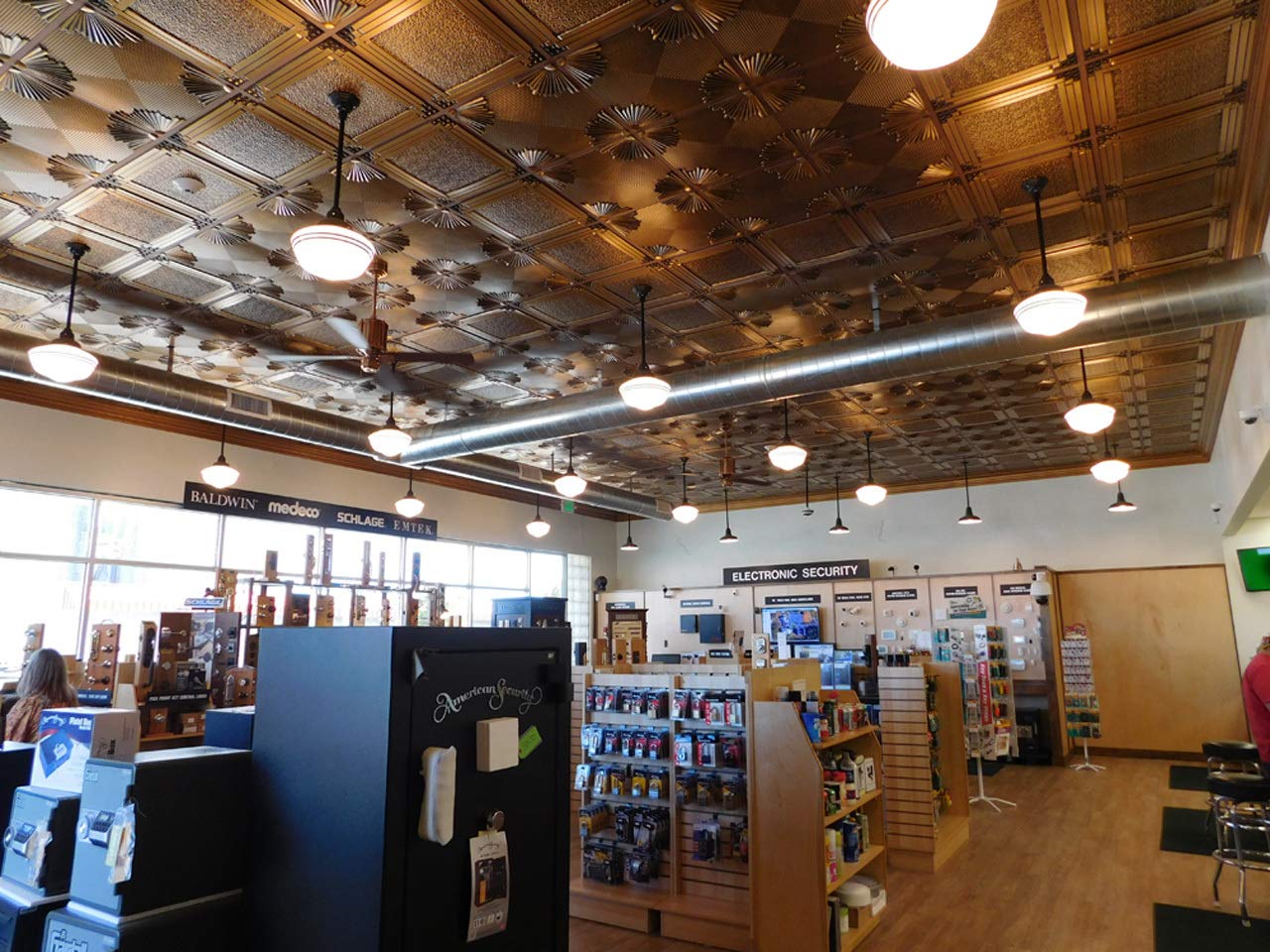From Plain To Beautiful In Hours 209ac-24x24-25 Deco Corners PVC 2' x 2' Lay-in or Glue-up Ceiling Tile, Pack of 25, Antique Copper, 25 Piece