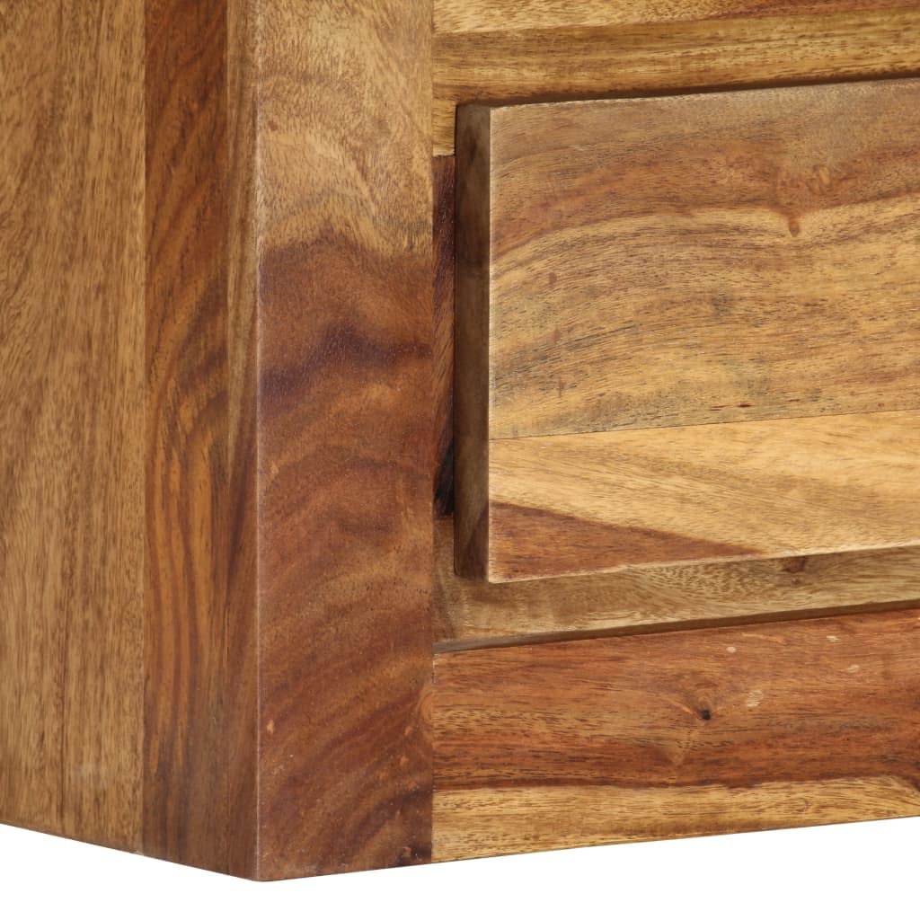 vidaXL Sheesham Solid Wood TV Stand - Robust and Durable Television Cabinet, Ideal for Media Storage, Beautifully Polished, Painted and Lacquered - Measures 31.5"x11.8"x15.7"
