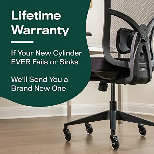 Office Chair Cylinder Replacement with Removal Tool, Heavy Duty Hydraulic - Pneumatic Gas Lift Piston for Office Chairs and Gaming Chairs, Universal Fit