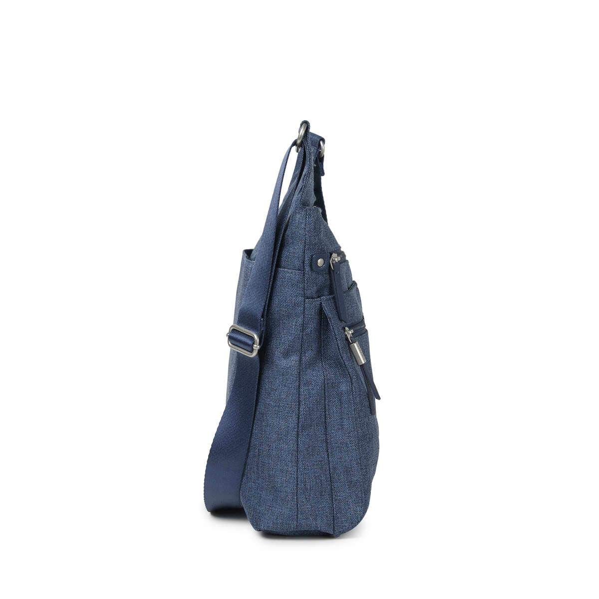 Baggallini Womens New Classic Zip With Rfid Phone Wristlet On Track Crossbody, Stone, One Size US