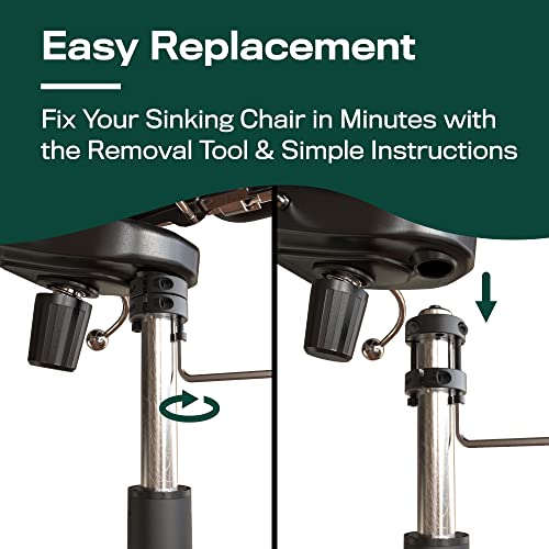 Office Chair Cylinder Replacement with Removal Tool, Heavy Duty Hydraulic - Pneumatic Gas Lift Piston for Office Chairs and Gaming Chairs, Universal Fit