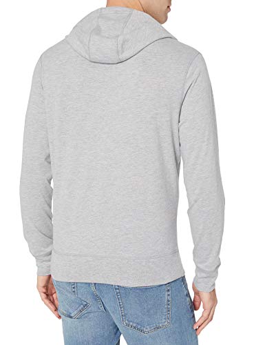 Amazon Essentials Men's Lightweight Jersey Pullover Hoodie, Medium Grey Heather, Medium