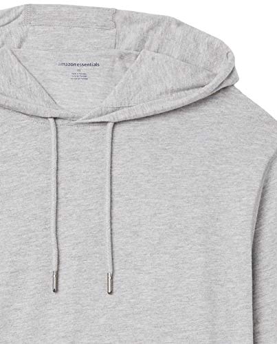 Amazon Essentials Men's Lightweight Jersey Pullover Hoodie, Medium Grey Heather, Medium