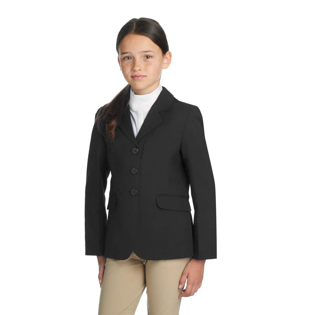 Ovation Destiny 3 Button Child Show Coat 4R Black