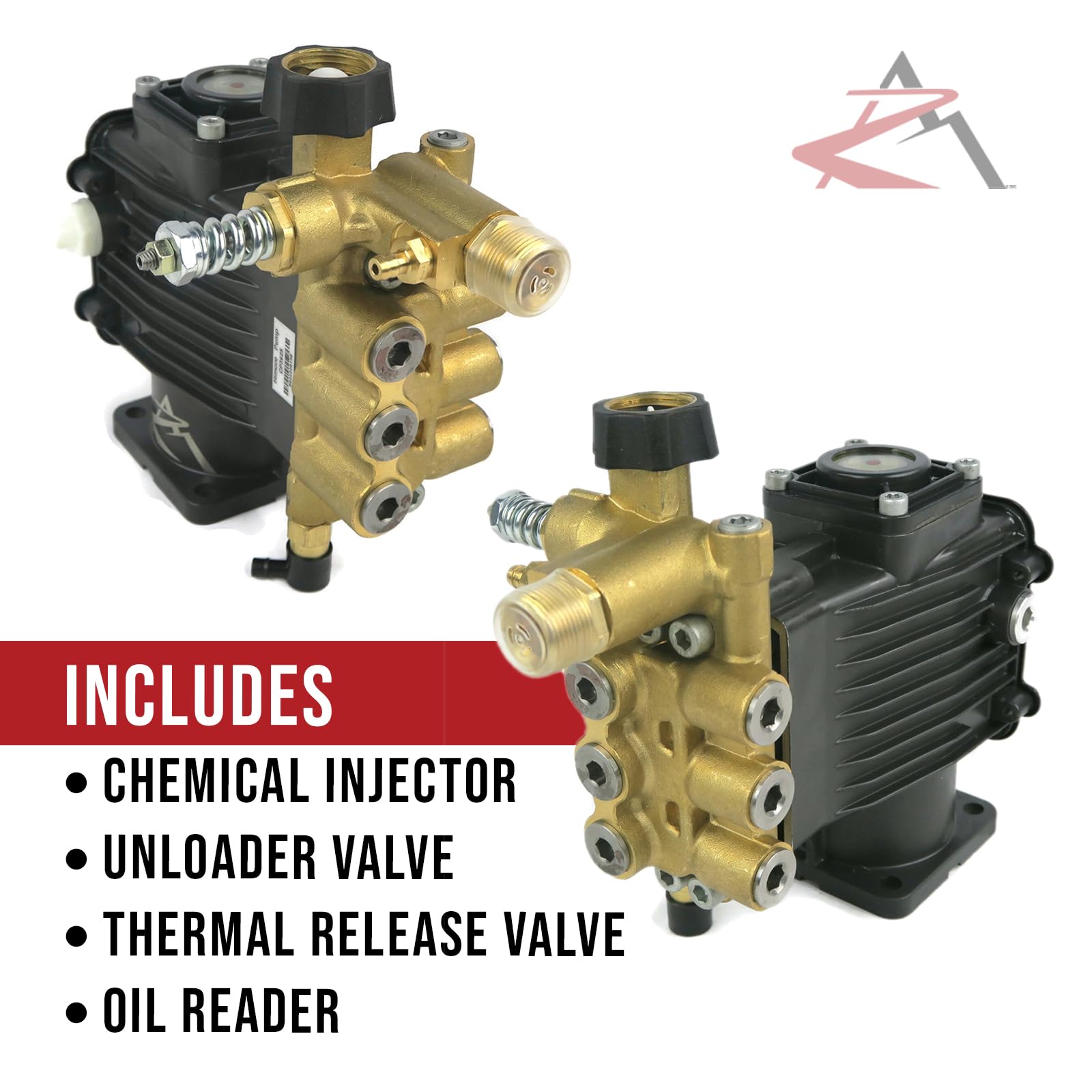 The ROP Shop | 3600 PSI Power Pressure Washer Water Pump, 2.5 GPM, 3/4" Shaft for Honda GX200