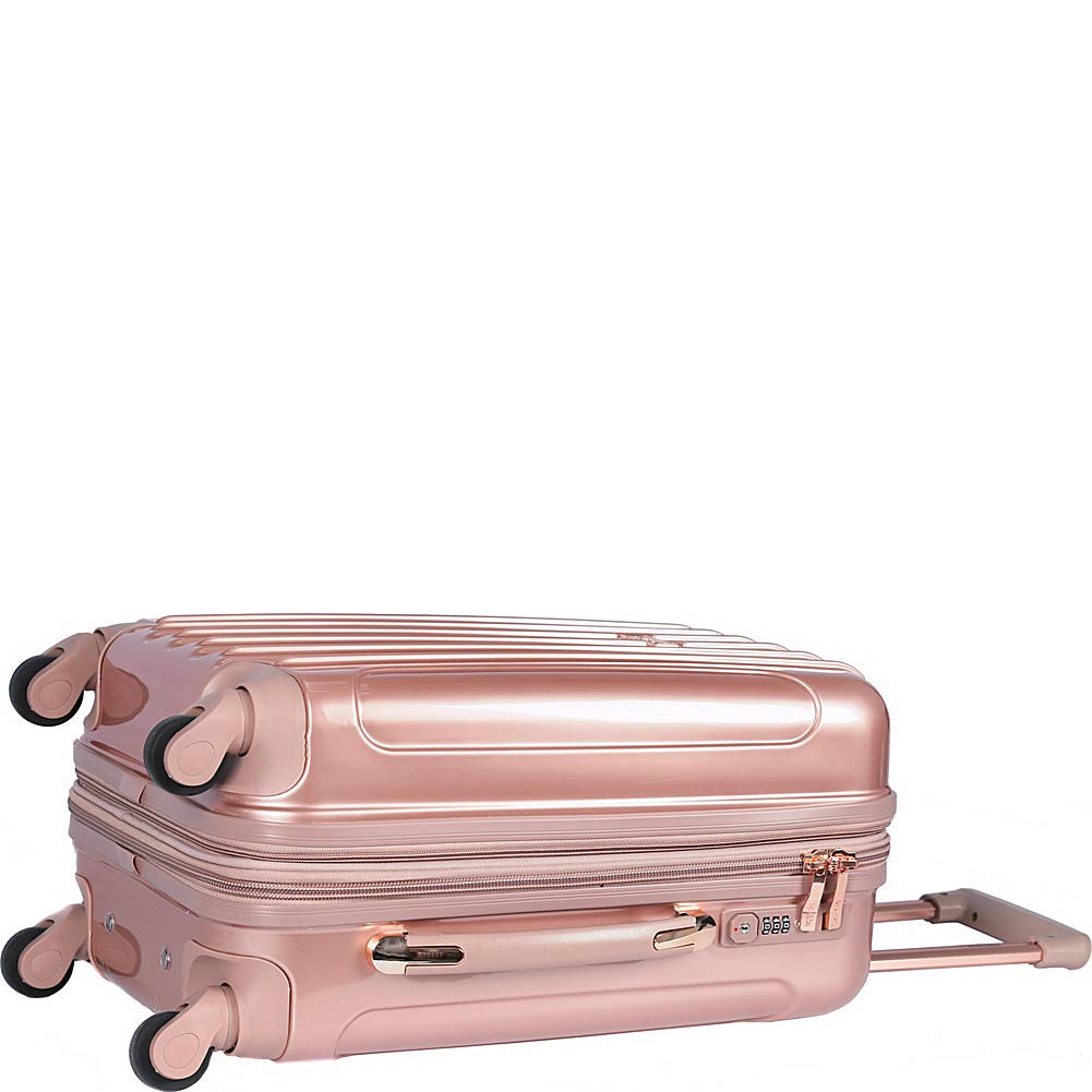kensie Women's Alma Luggage Set, Black, 20-Inch Carry-On