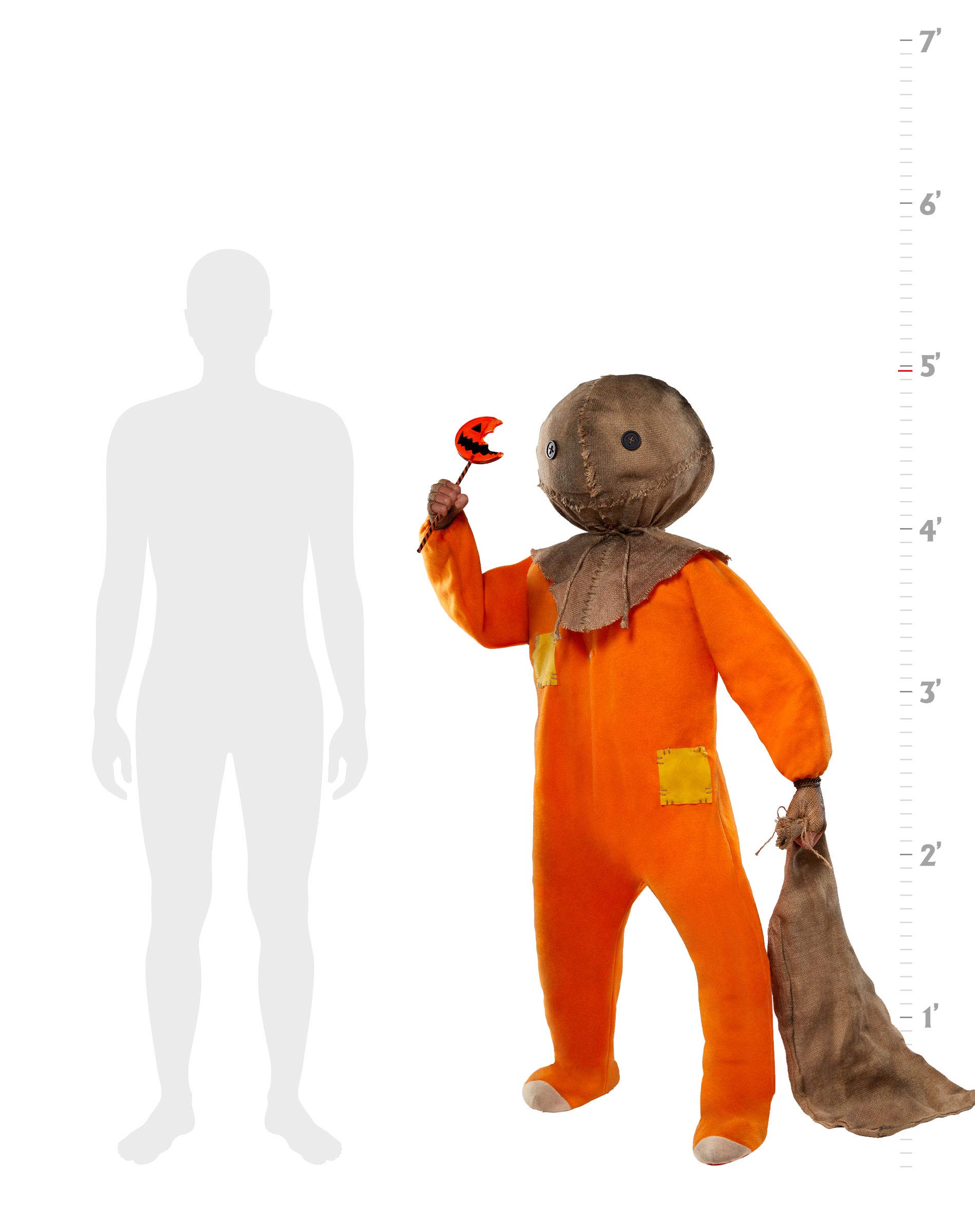 Spirit Halloween Trick r’ Treat Sam Animatronic | Officially Licensed | 4.3 Feet | Halloween Décor | Horror Décor | Moving Prop