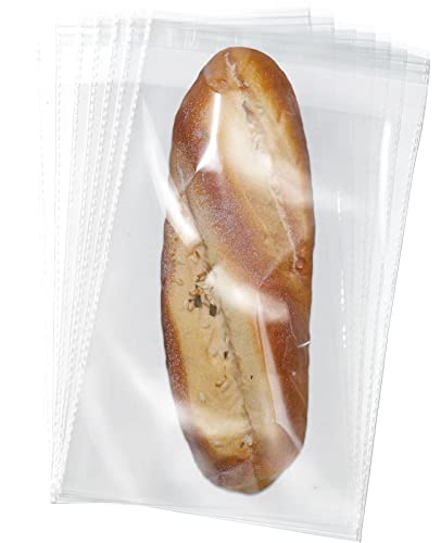 Famagic 6x9 Clear Cellophane Bags 200 Pack, Resealable Plastic Packing Bags for Prints Cards, Bakery, Jewelry, Crafts, Candies