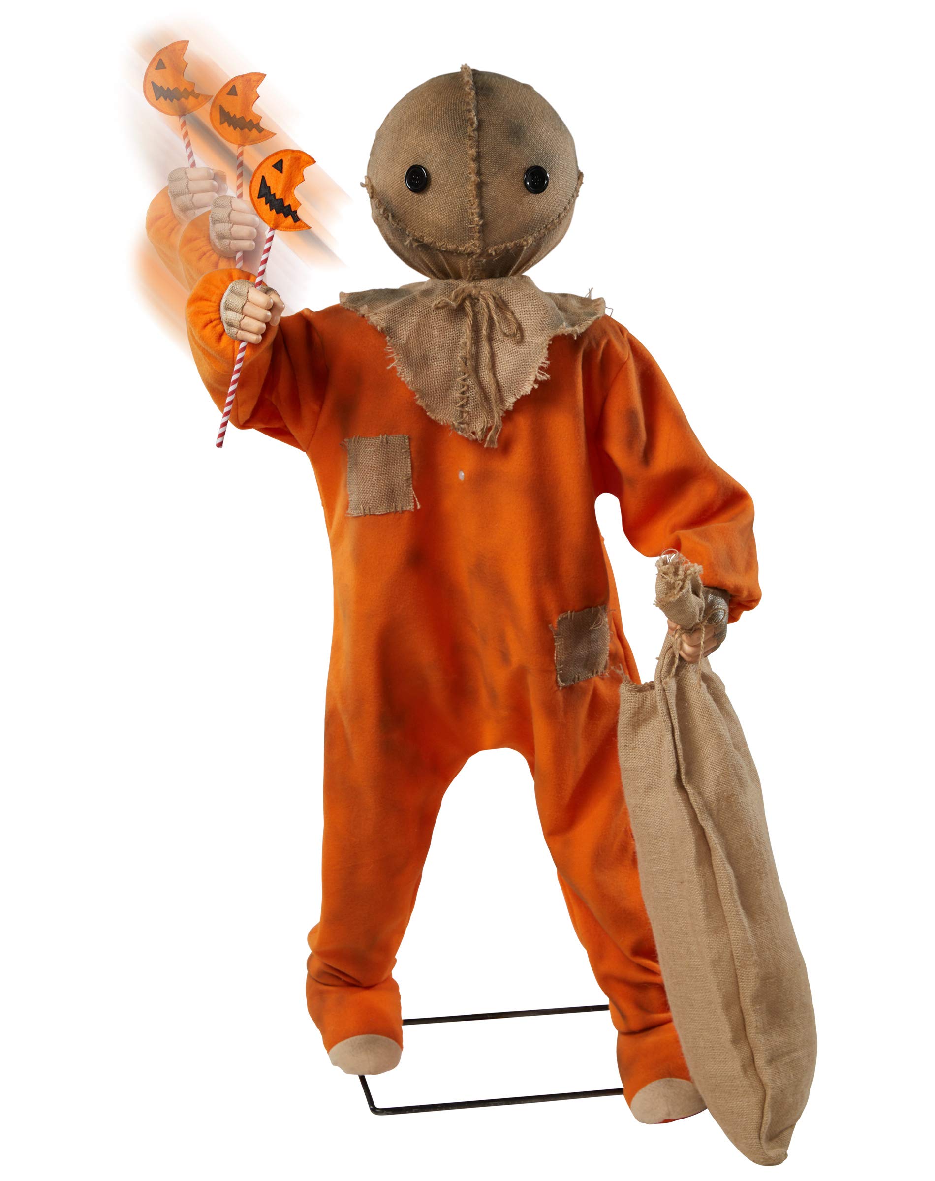 Spirit Halloween Trick r’ Treat Sam Animatronic | Officially Licensed | 4.3 Feet | Halloween Décor | Horror Décor | Moving Prop