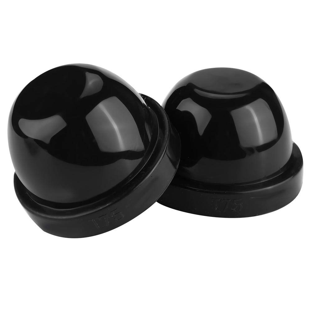 Headlight Dust Cap, 2Pcs 75mm LED Headlight Dust Proof Waterproof Rubber Housing Seal Cover Cap