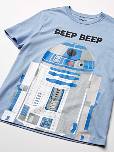 Amazon Brand - Spotted Zebra Boys' Disney Star Wars Marvel Short-Sleeve T-Shirts, 4-Pack Star Wars Beep Beep, Large