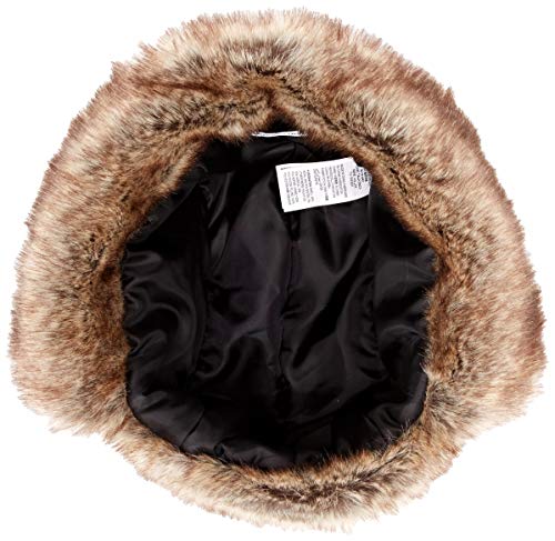 Amazon Essentials Men's Trapper Hat with Faux Fur, Red Buffalo Check, One Size