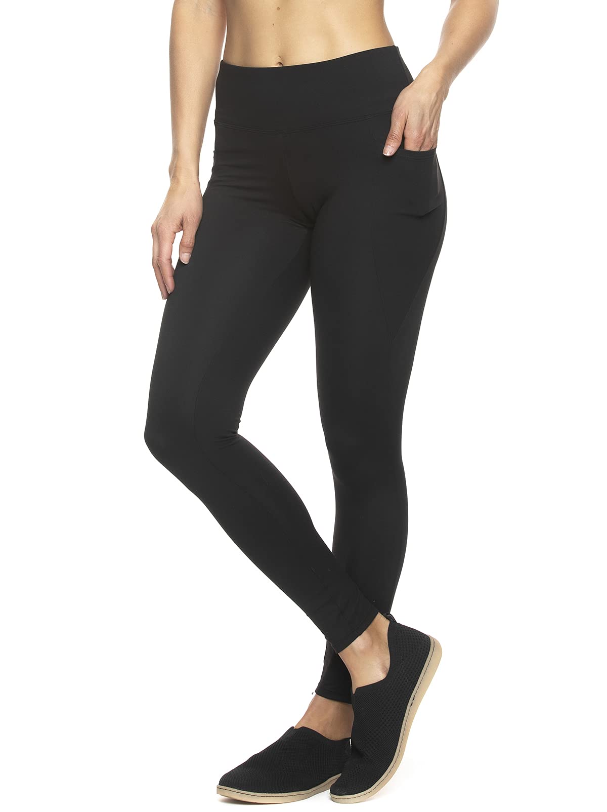 Felina | Athletic Pocket Legging | Yoga Pants | Lounge Black