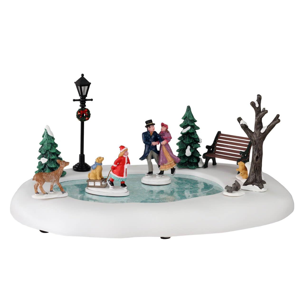 Lemax Victorian Skaters, Battery Operated (4.5V) #94527