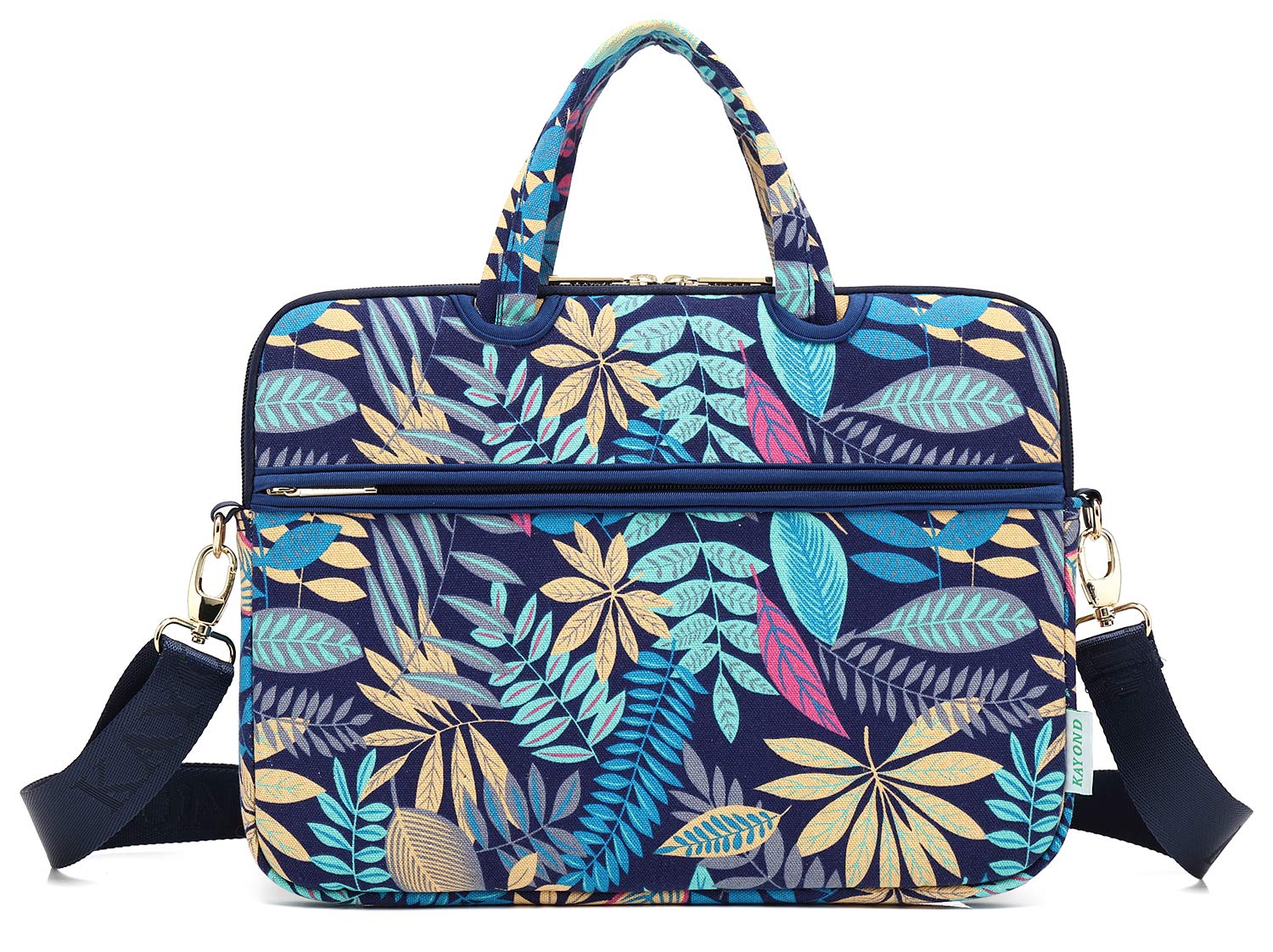 kayond Forest Series Bule Patten Waterproof Laptop Shoulder Messenger Bag Case Sleeve for 12 Inch 13.3 Inch Laptop