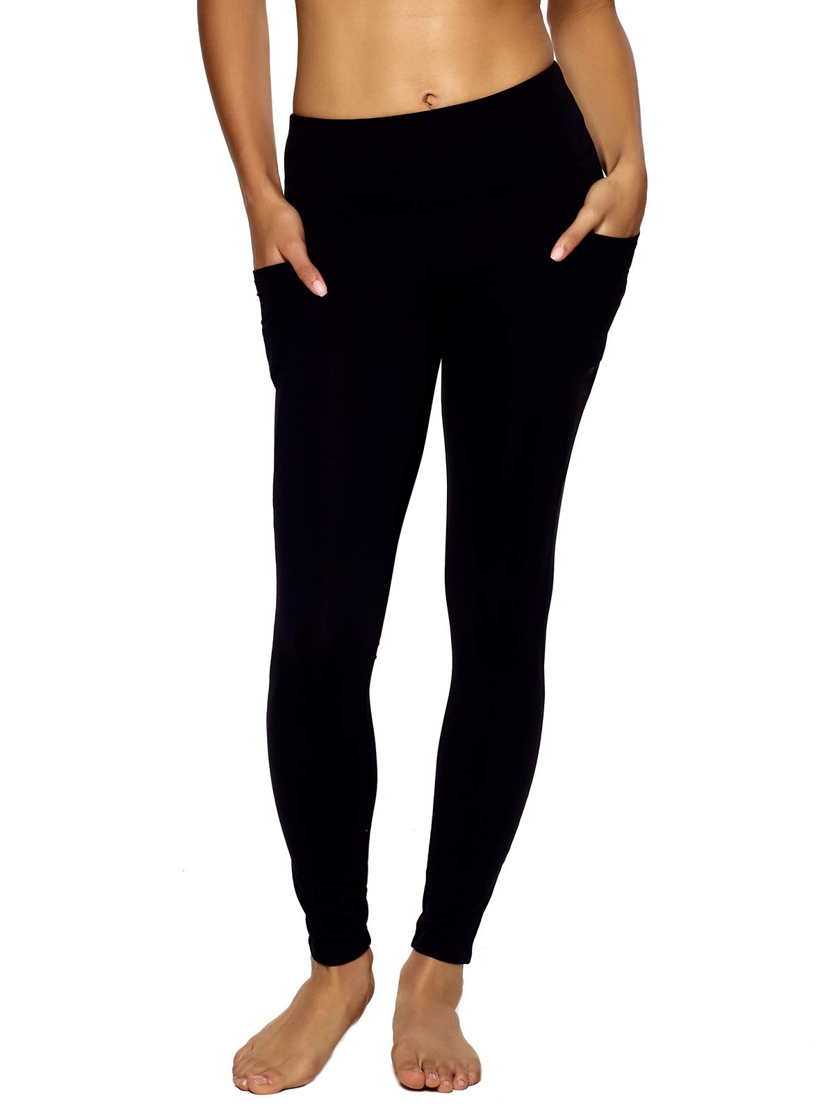 Felina | Athletic Pocket Legging | Yoga Pants | Lounge Black