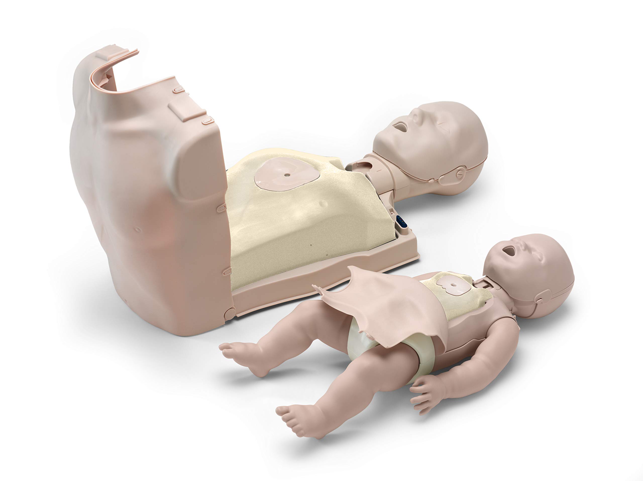 CPR Savers Prestan Professional Adult CPR Training Manikin with 2019 AHA Feedback Monitor, Medium Skin, PP-AM-100M-MS