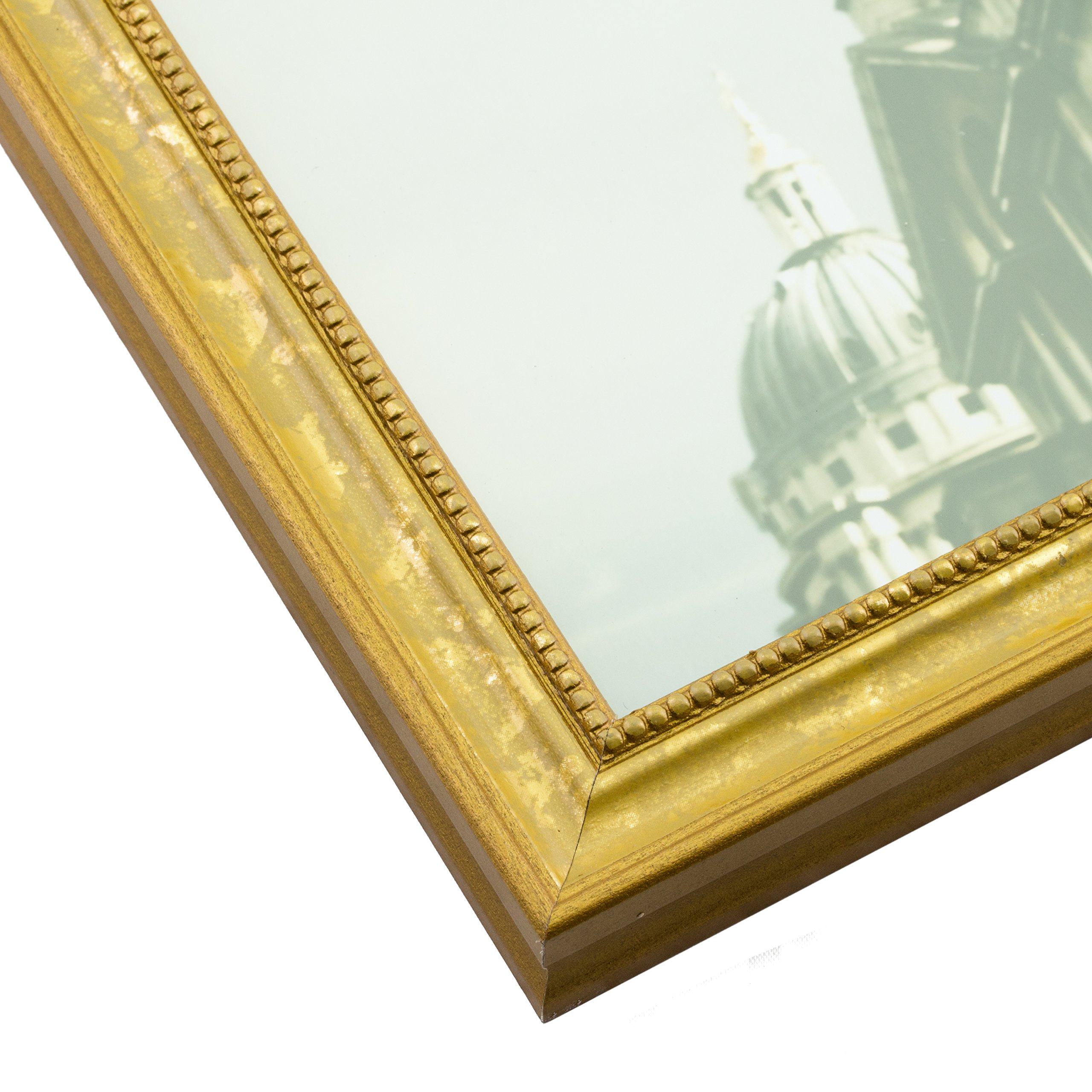 Craig Frames 314GD 16 x 20 Inch Ornate Gold Picture Frame Matted to Display a 11 x 14 Inch Photo