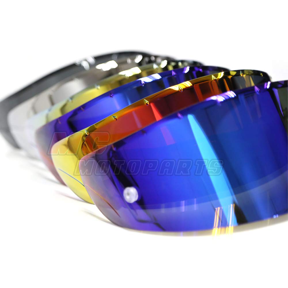 MC MOTOPARTS Helmet Pinlock Pin Visor Shield Chrome Fire Red For CWR-F Shield X14 X-Fourteen Helmet