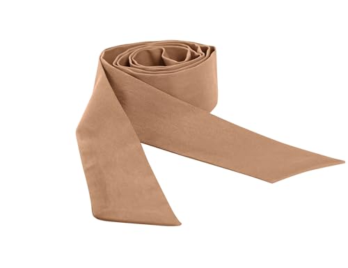 MUXXN Ladies Retro Cut Out Neck Elbow Sleeves Graduation Party Pencil Dress (Camel L)