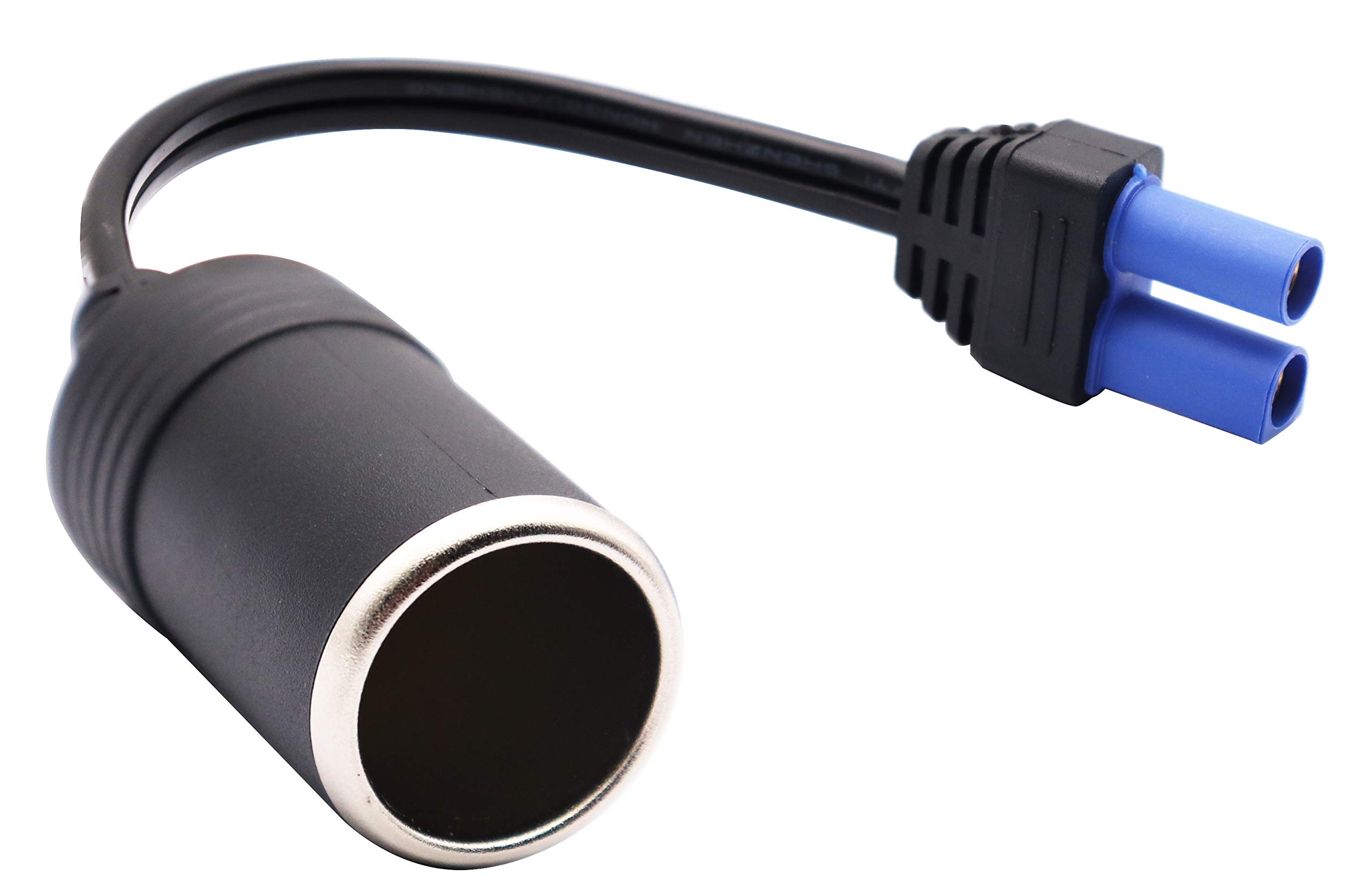 AAOTOKK Cigarette Lighter Socket 12V Car Emergency Start Power EC5 Plug to Female Cigarette Lighter Port Adapter Cables Car Battery Booster Mini Portable Power Pack car Jump Starter (20cm/7.8inch)