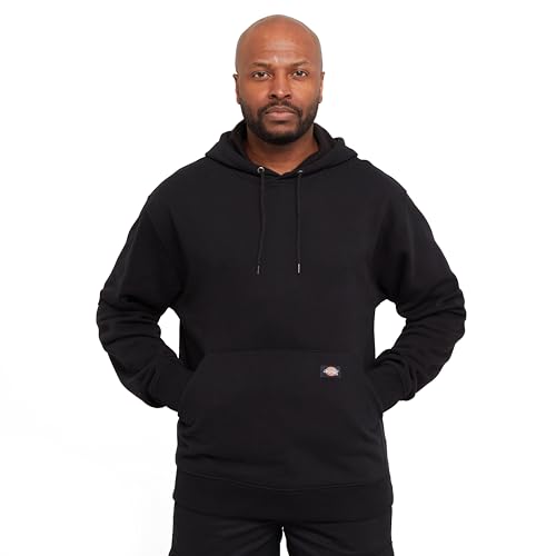 Dickies Men's Pullover Fleece Hoodie, Black, Large