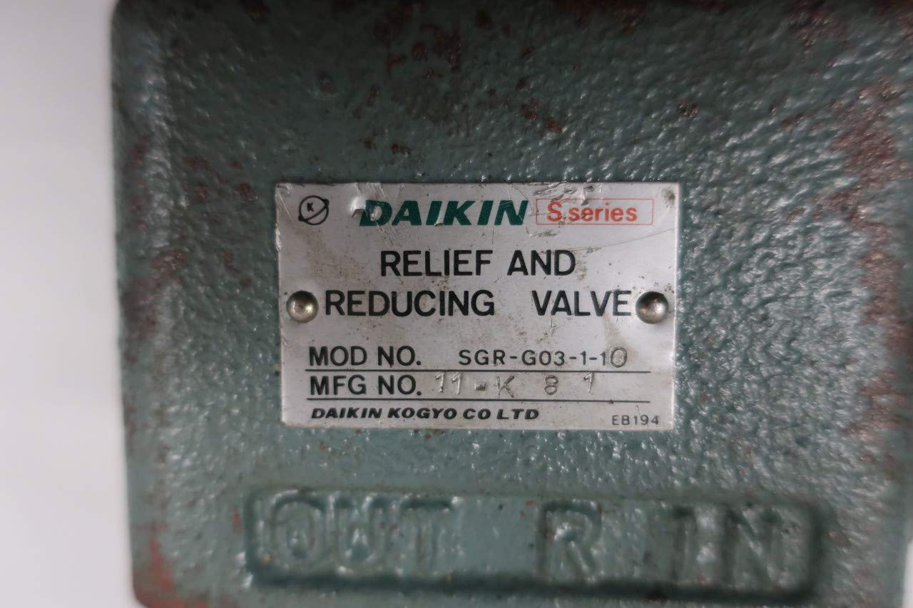 DAIKIN SGR-G03-1-10 Relief REDUCING Valve