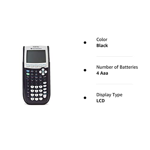 Texas Instruments TI-84 Plus Graphics Calculator, Black (Renewed)