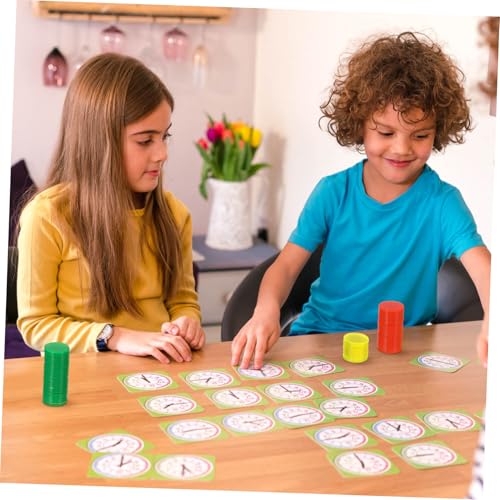 300pcs Plastic Tokens Bingo Chips Markers for Bingo Game Cards Game Accessories (Blue + Yellow + Green + Purple + Orange Each 50pcs)