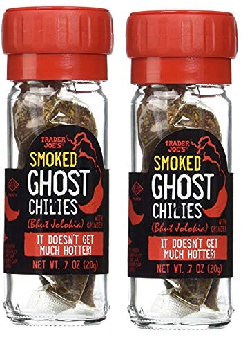 Trader Joe's Smoked Ghost Chilies with Grinder, 0.7 oz - 2-PACK