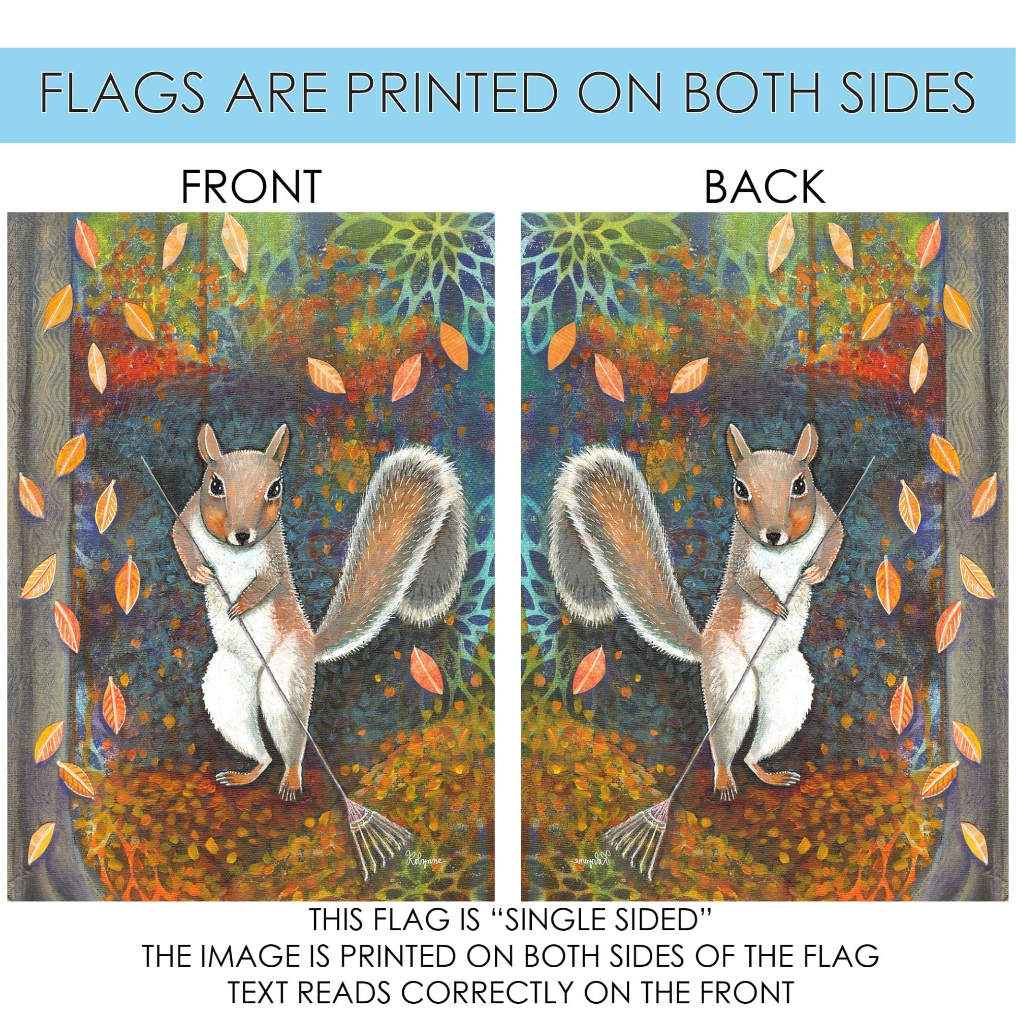 Toland Home Garden 1112495 Working Hard Fall Flag 12x18 Inch Double Sided Fall Garden Flag for Outdoor House Flag Yard Decoration