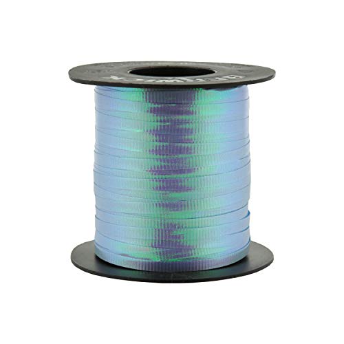 Berwick 3/16-Inch Wide by 250 Yard Spool Crimped Iridescent Curling Ribbon, Light Blue