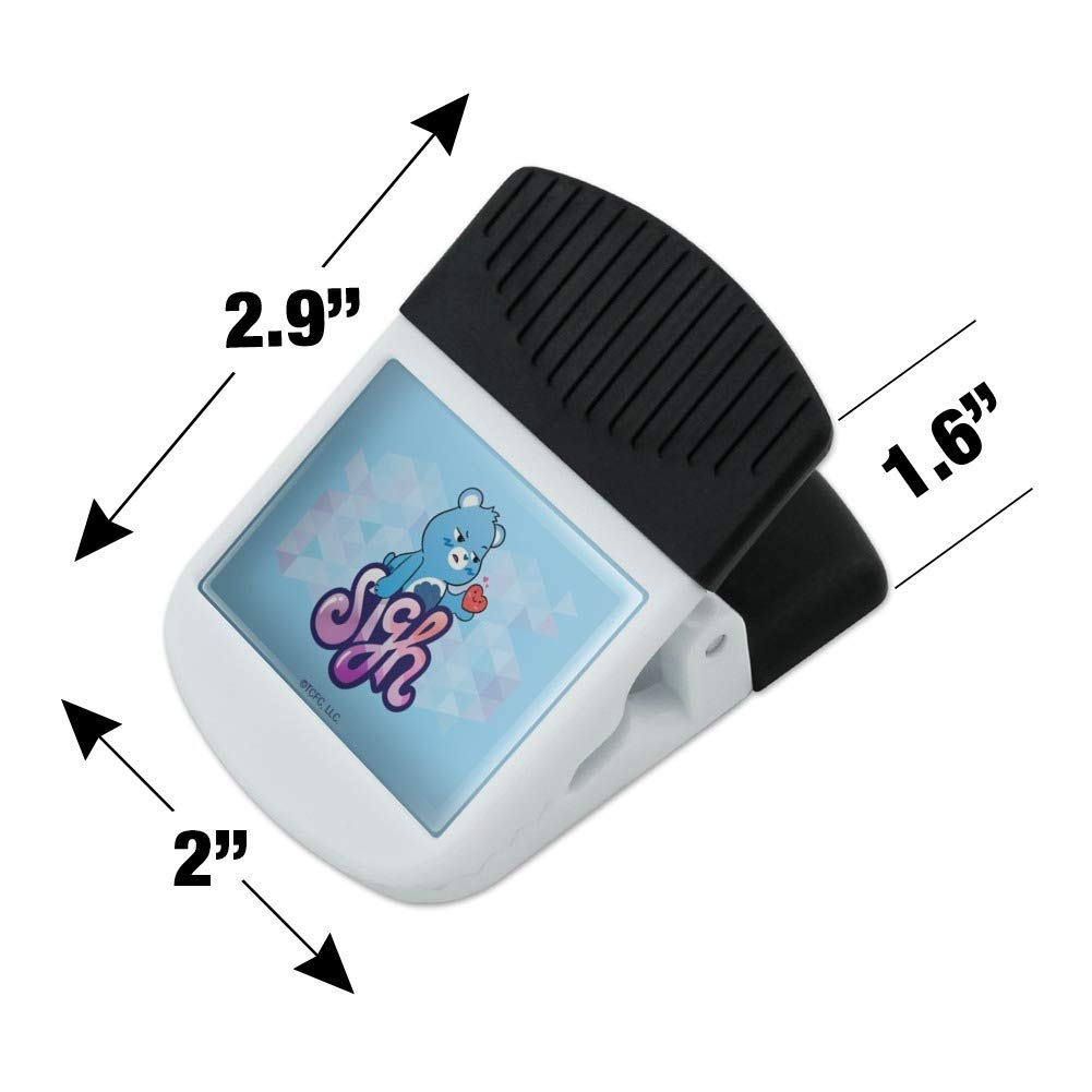 Care Bears: Unlock the Magic Grumy Bear Sigh Refrigerator Fridge Magnet Magnetic Hanging Hook Note Snack Clip