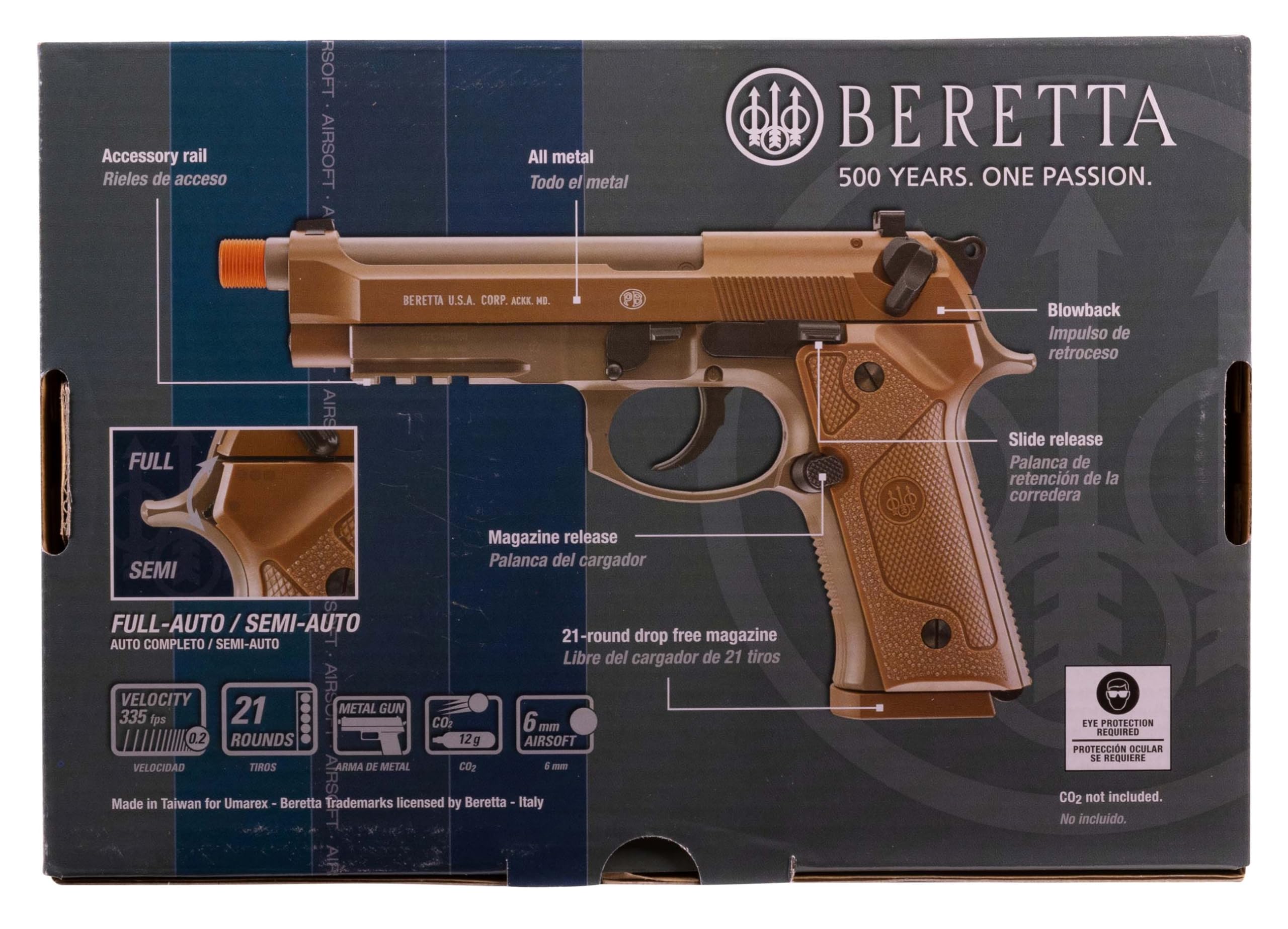 Umarex Beretta M9A3 Blowback Full Auto 6mm BB Pistol Airsoft Gun