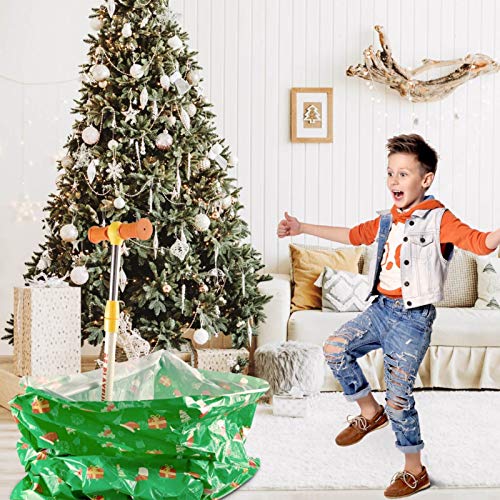 DLY Christmas large bag Jumbo Gift Bag,Christmas Giant Gift Bags extea-Large-Gift-Bag for Gifts - 36" x 44" Christmas Prints