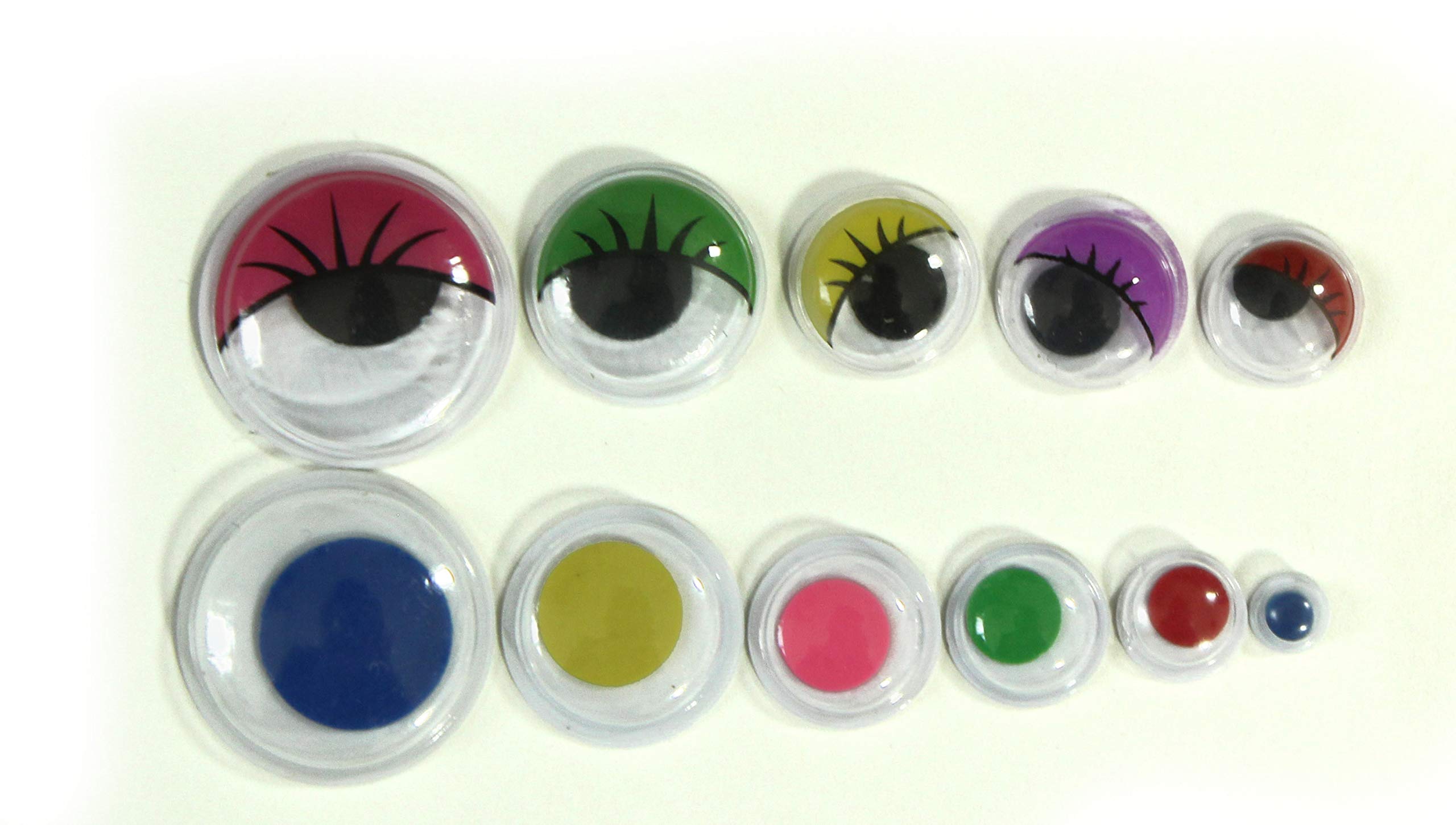 ALLinONE Mixed Black Wiggle Googly Eyes with Self-Adhesive for Classroom DIY Scrapbooking Crafts Toy Accessories (Multicolor 300pcs)