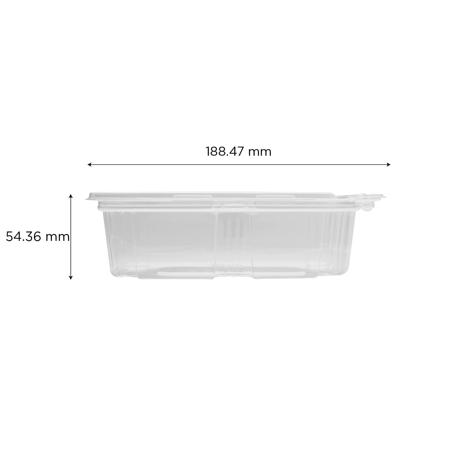 Karat 24oz PET Tamper Resistant Hinged Deli Container with Lid - 200 ct