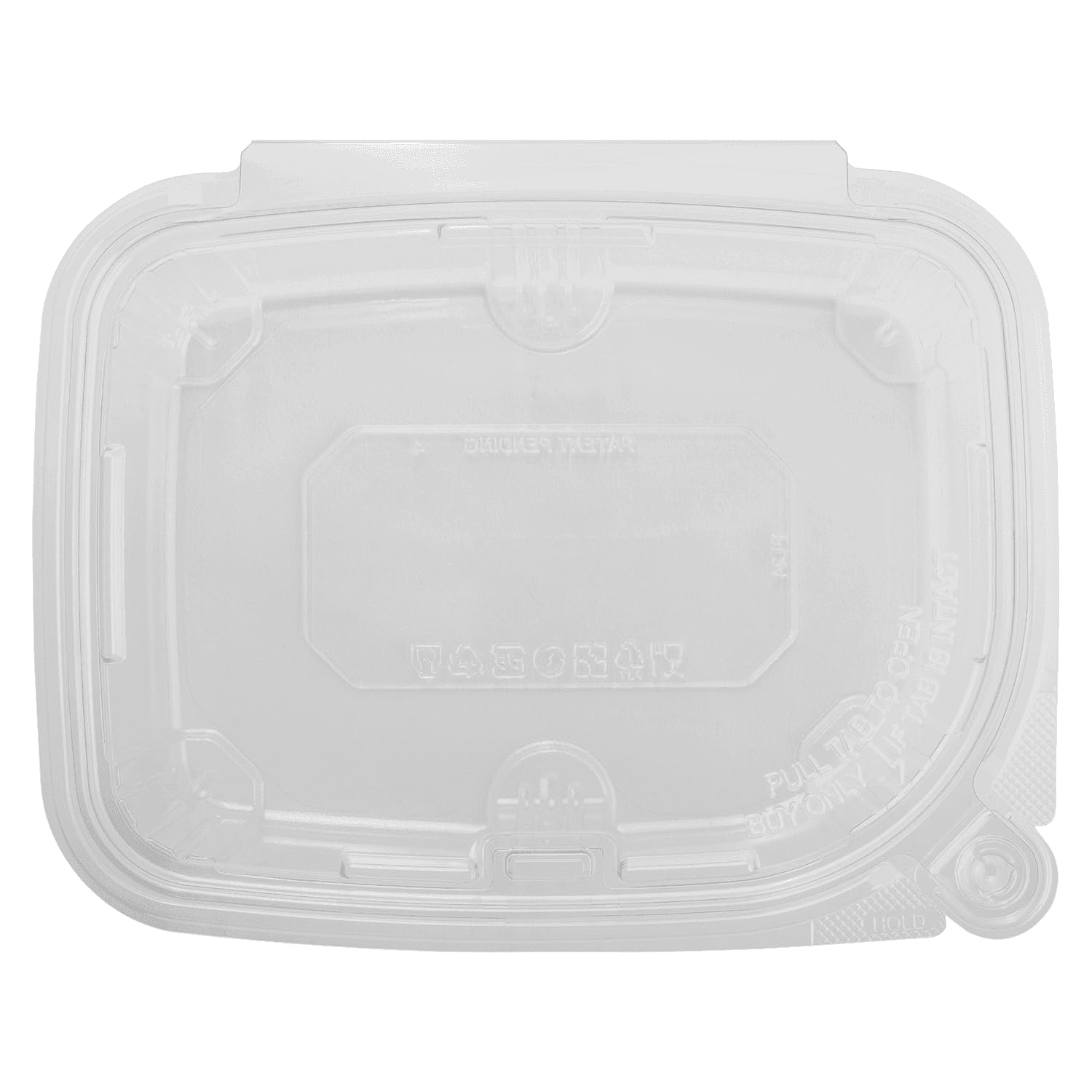 Karat 24oz PET Tamper Resistant Hinged Deli Container with Lid - 200 ct