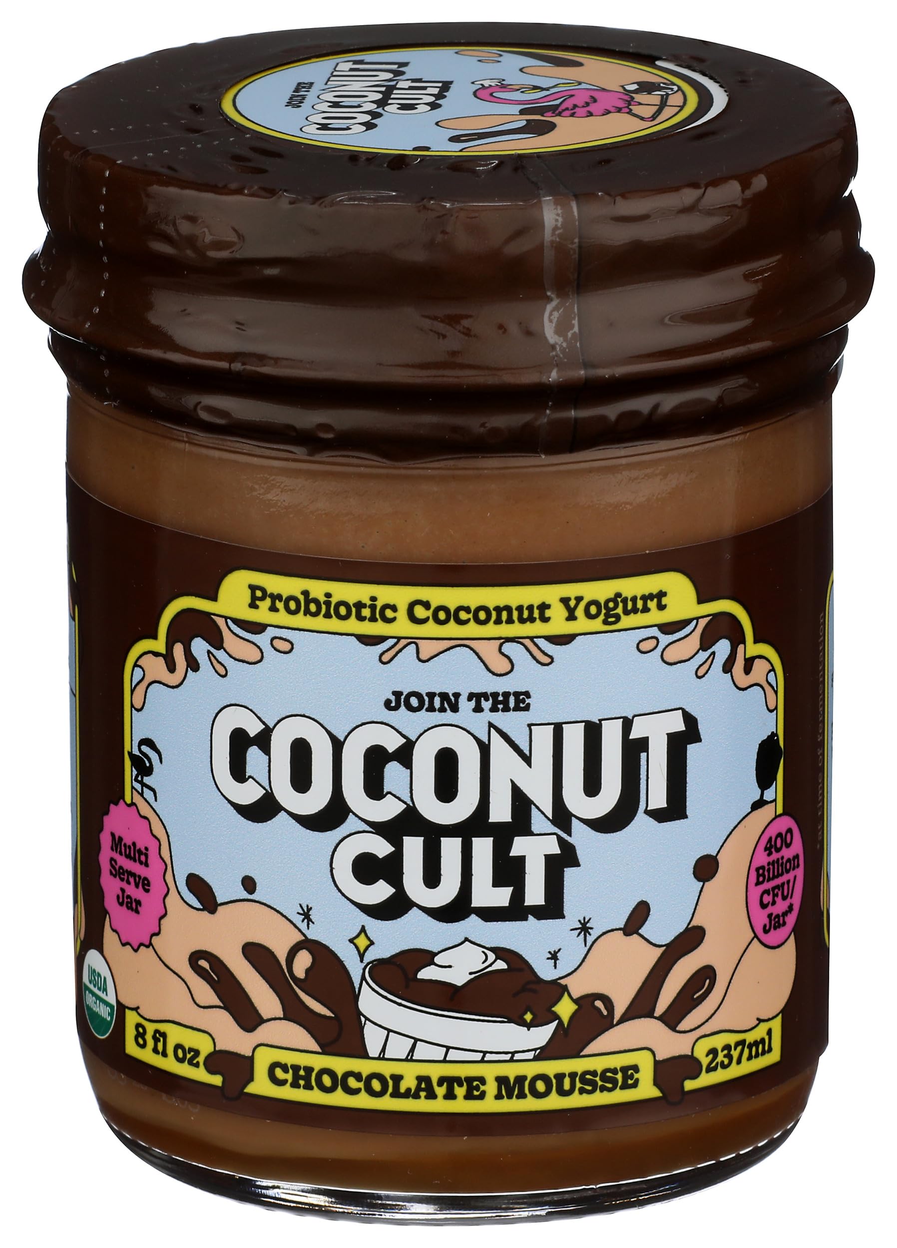 THE COCONUT CULT Organic Chocolate Mousse Coconut Yogurt, 8 OZ