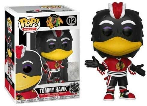 POP! Sports NHL Mascots Tommy Hawk Chicago Blackhawks Action Figure (Bundled with Pop Shield Protector to Protect Display Box)