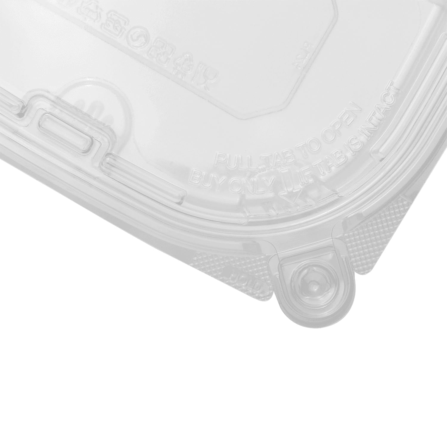 Karat 24oz PET Tamper Resistant Hinged Deli Container with Lid - 200 ct