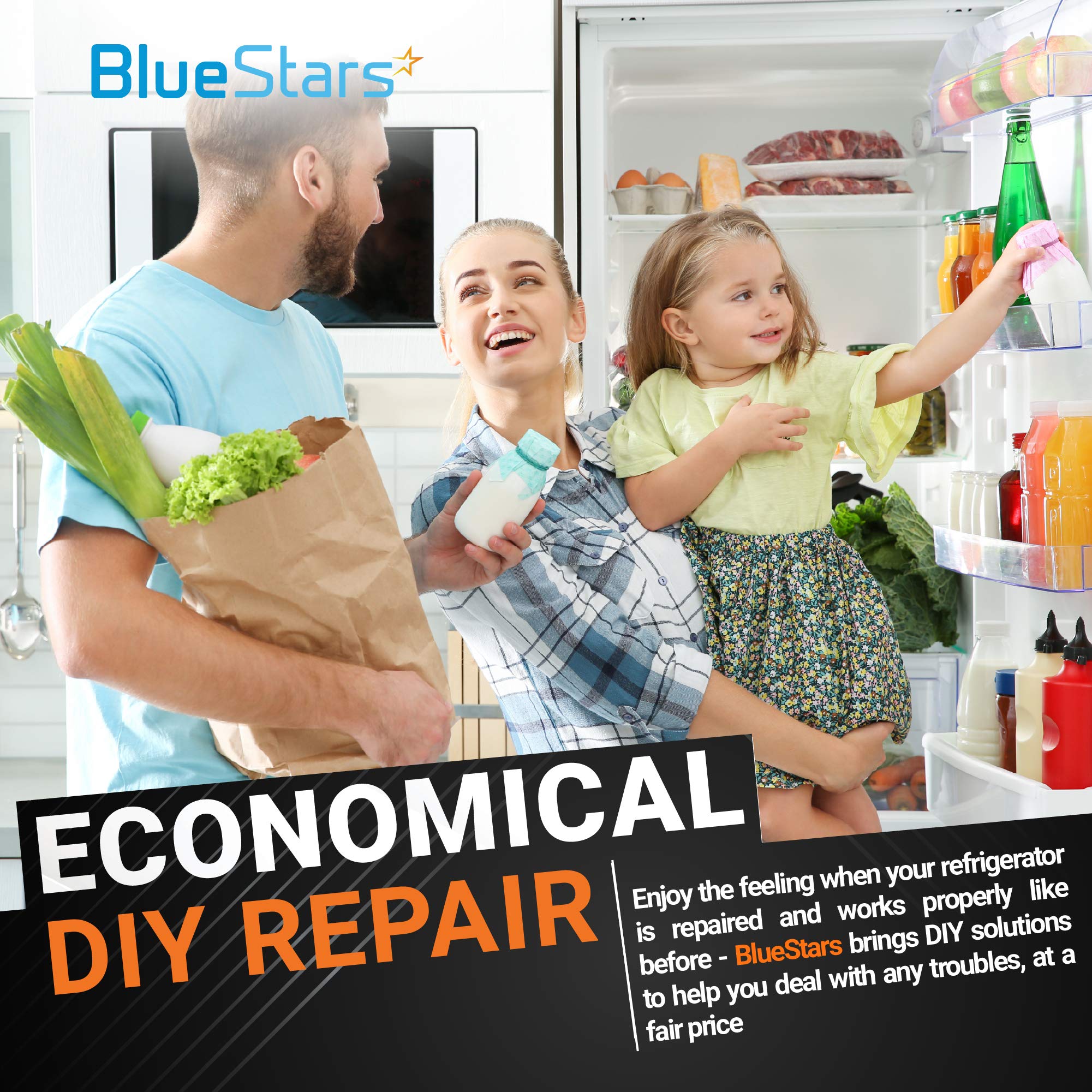 BlueStars Ultra Durable WP2180226 Refrigerator Control Bracket Replacement - Compatible with Whirlpool & Kenmore Refrigerators - Replaces 2180226 2180228 2180338 2183771 PS11739027