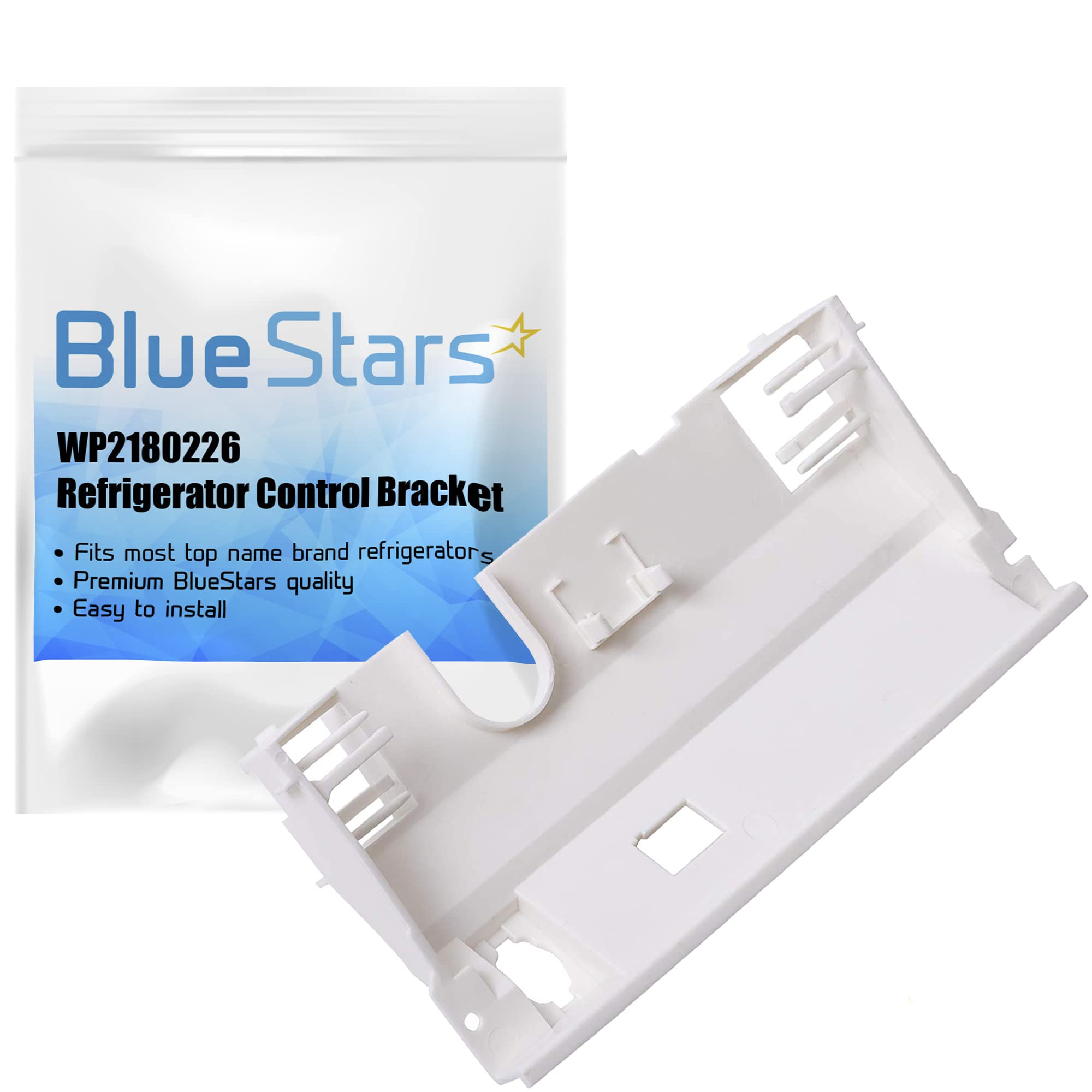 BlueStars Ultra Durable WP2180226 Refrigerator Control Bracket Replacement - Compatible with Whirlpool & Kenmore Refrigerators - Replaces 2180226 2180228 2180338 2183771 PS11739027