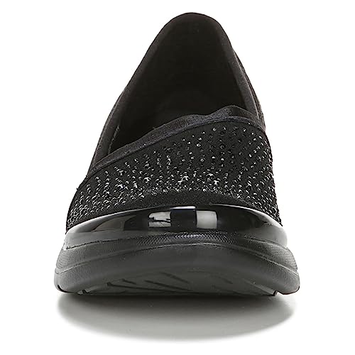 BZees Womens Red-hot Slip-ons Loafer, Black, 10 US