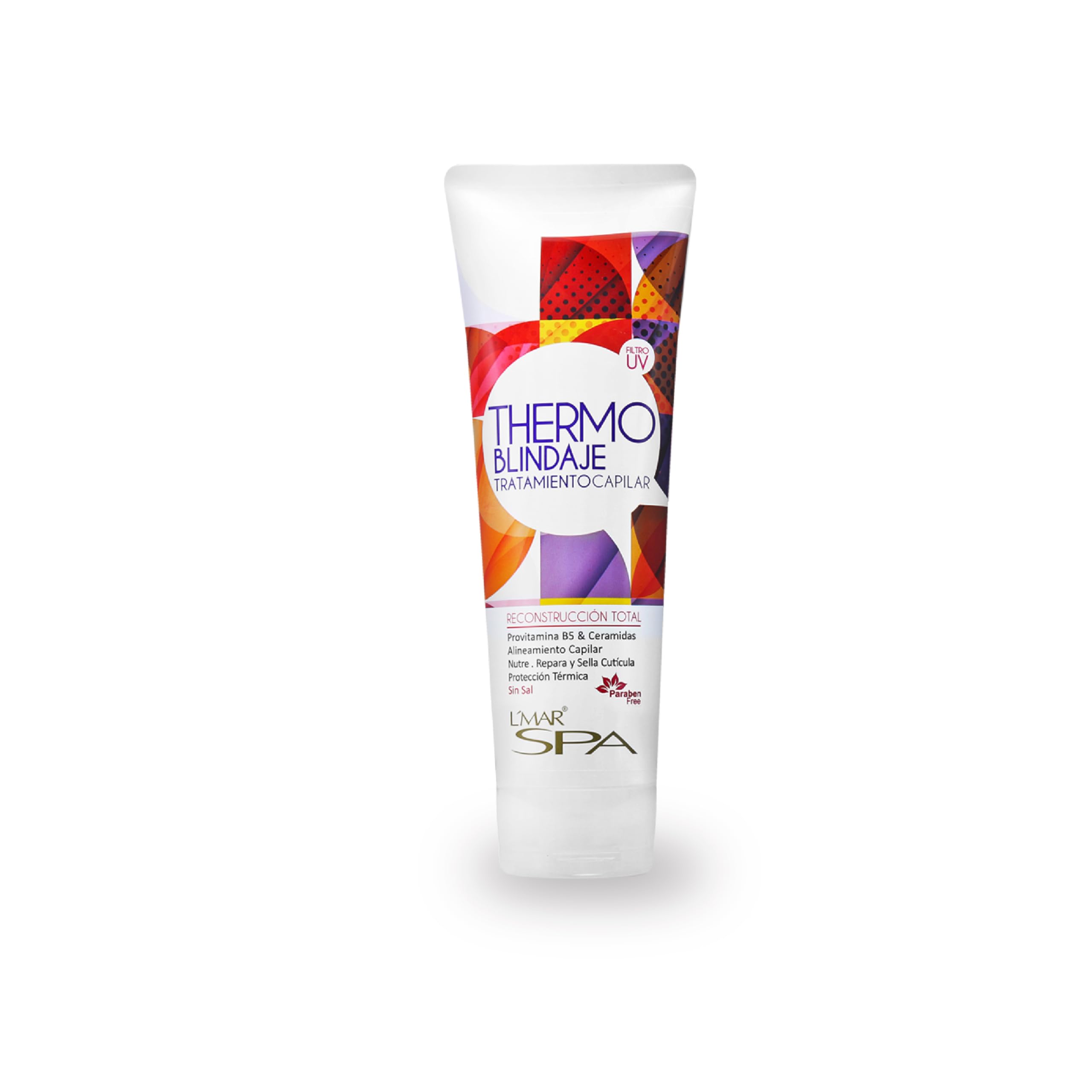 L'mar Spa Ultra Termo Blindaje Tratamiento Capilar Reconstruccion Total Sin Sal | Lmar Hair Treatment and Paraben Free 8.5oz-250ml (Thermo Shield | Blindaje)