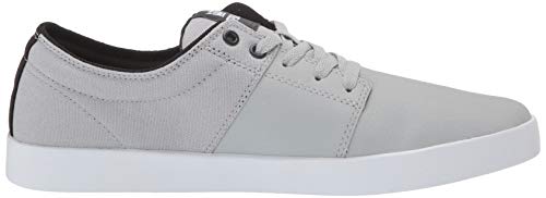 SUPRA Unisex-Adult Stacks II Skate Shoe, LT Grey TUF-White, 8 Regular US